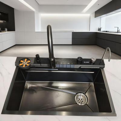 China Stainless Steel Kitchen Sink 800mm with High-Arc Faucet for sale