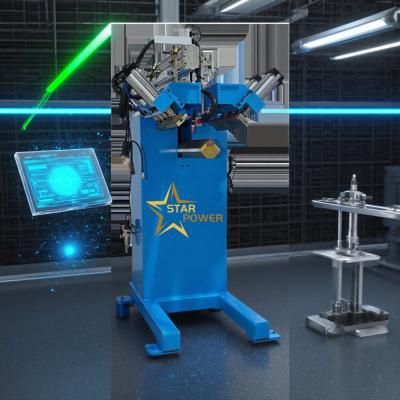 China Soldadora vertical CNC de 220V 500W com pressão de ar de 0,1-1,2MPa para soldagem redonda de quatro cantos à venda