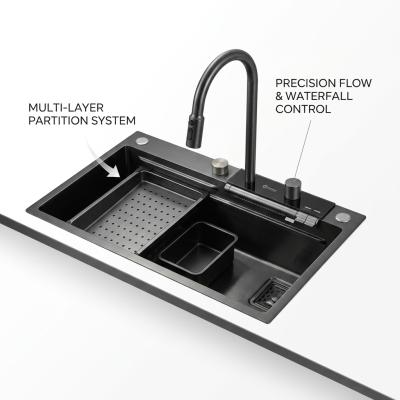 China Top Mount / Drop-in Kitchen Sink 304 Stainless Steel Double Bowl Kitchen Sink Matte Surface Top-Mount 600mm 9-Inch Deep Basin | Custom Basin Depth Available | Custom Steel Gauge Available for sale