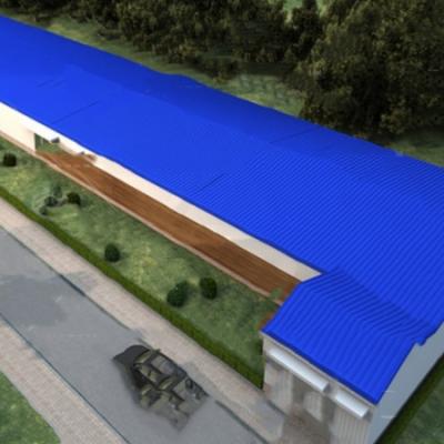 China Light Weight Steel Structure Chicken House Customized Size / Color for sale