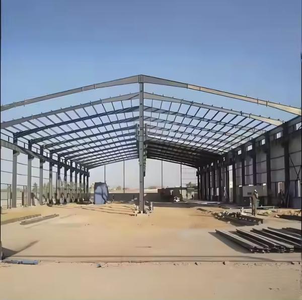 Quality Prefab Steel Structure Chicken House Building , Light Steel Fabricated Building for sale