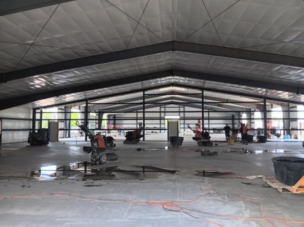 Quality Rockwool Insulation Metal Warehouse Building Steel Structure With Round Bar for sale