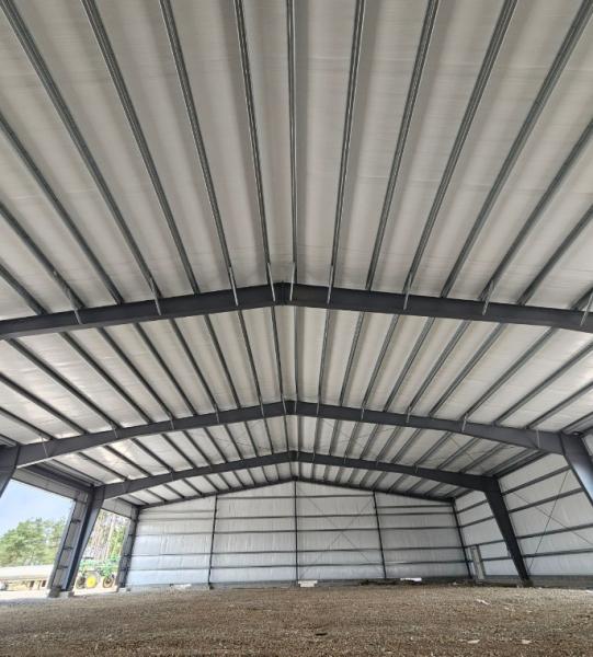 Quality Rockwool Insulation Metal Warehouse Building Steel Structure With Round Bar for sale