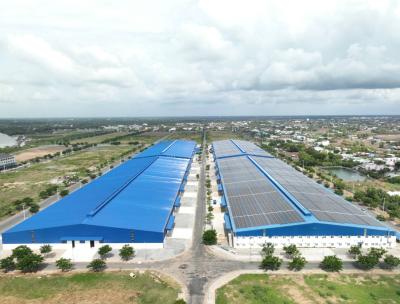 China Round Bar Brace Steel Structure Warehouse with Q345 Steel Grade and ASTM Standard Certification for sale