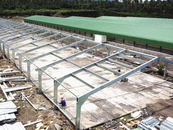Quality Modern Lightweight Metal Frame Building Poultry Farm Structure for sale