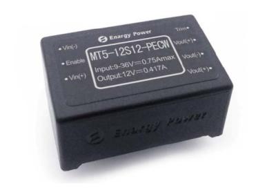 China isolated dc-dc converters 5W Output 12V / 24V input MT5-12S12-PECW for sale