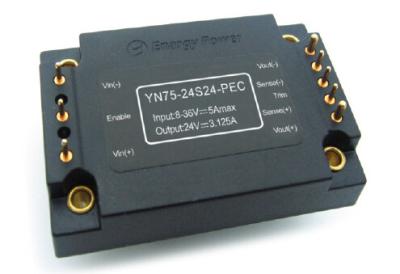 China Low noise Isolated 75W DC-DC Converters Output 24V YN75-24S24-PEC for sale