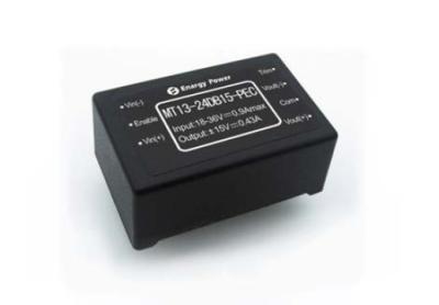 China DC-DC Converters 13W Output 24V / 18 - 36 Volt input  MT13-24DB15-PEC for sale