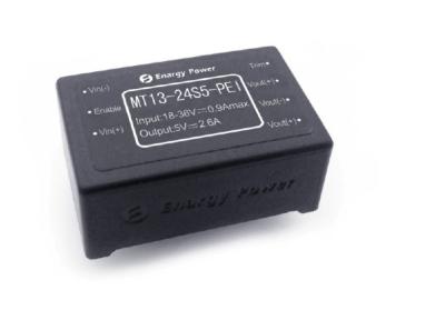 China MIL-STD-810 13 Watt DC-DC Converters 5Volt / 18 - 36V MT13-24S5-PEI for sale