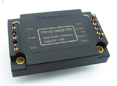 China High efficiency step-up dc-dc converters 100W Output 5Volt  YN100-24S5-PEI for sale