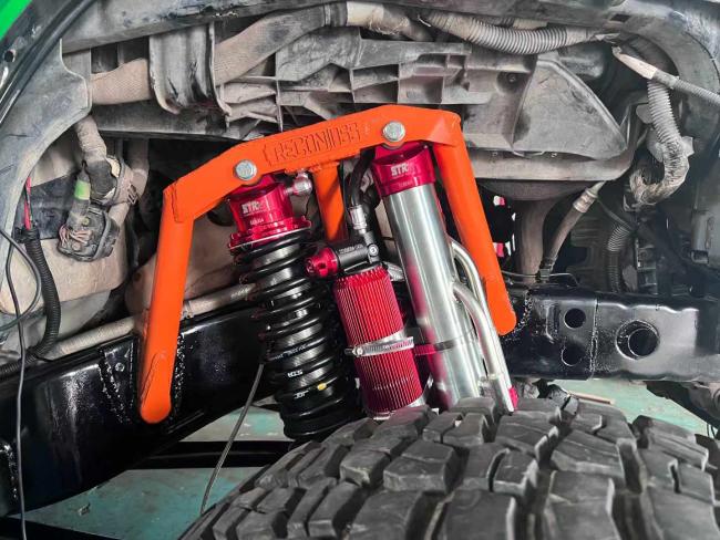 STR Bypass Shock installed on vehicle suspension