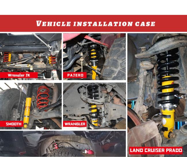Packaging view of shock absorber showing protective materials