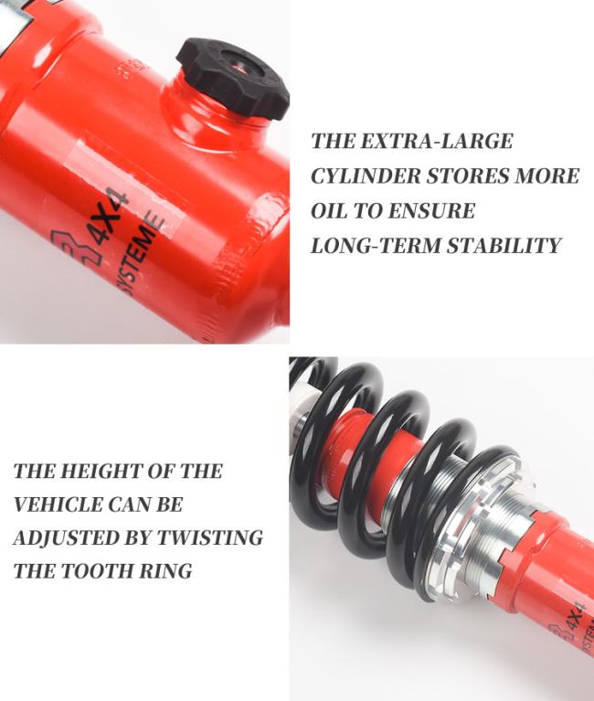 MVQ Bushing Oil Shock Absorber for 4x4 vehicles - detailed view