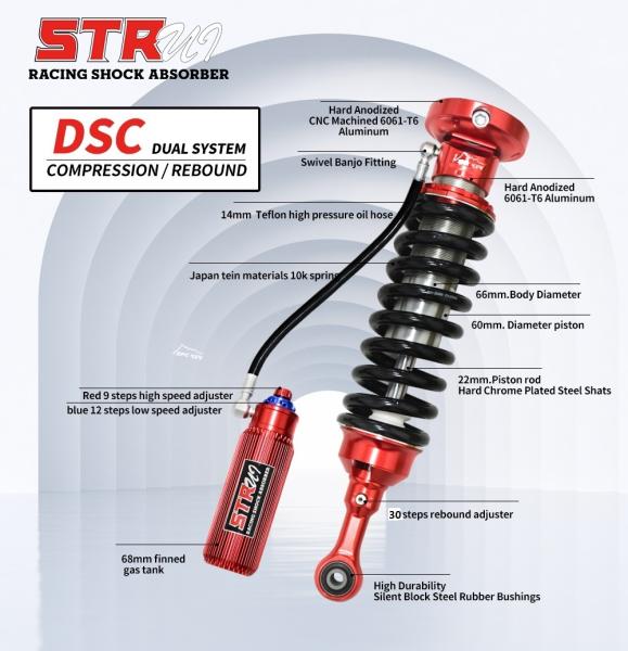 Quality Adjustable Nitrogen Shock Absorber 2"-2.5 Inch Lift Kit For Tank 300 for sale