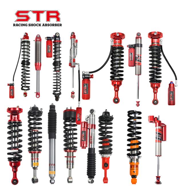 STR Bypass Shock product overview showing full assembly