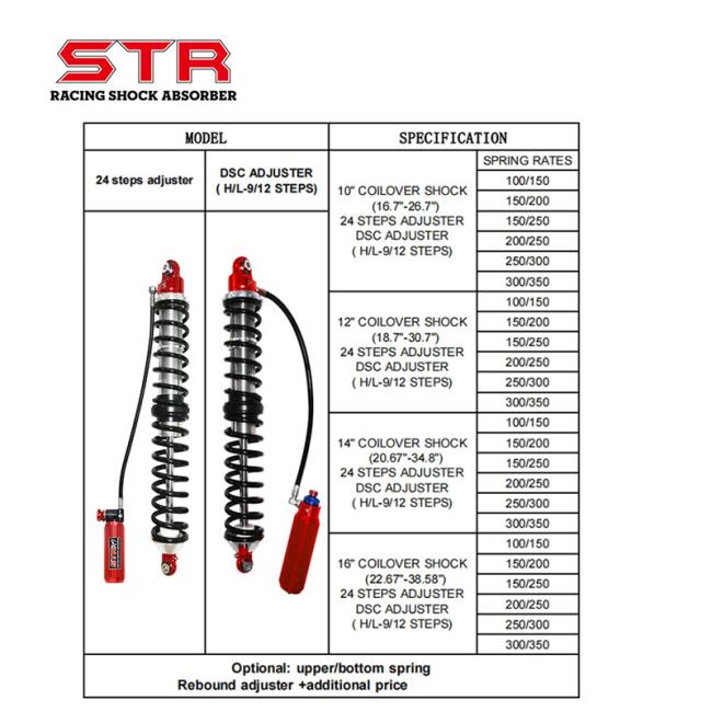 DSC 2.5 Mono Shock Absorber technical details and adjustment points