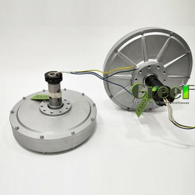 China Generador de magnetos permanentes verticales sin núcleo de disco de baja rpm 500w-30kw en venta