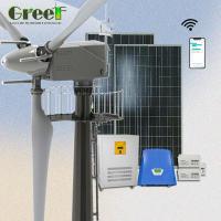 China 30kw Rooftop Windmill Pitch Control Wind Power Generators With Off / On Grid System for sale