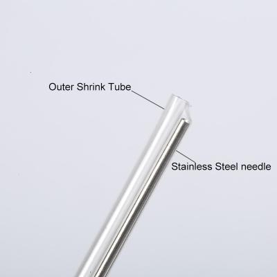 China Custom Length Fiber Optic Sleeve FTTH Drop Cable Fusion Splice Protector Transparent for sale
