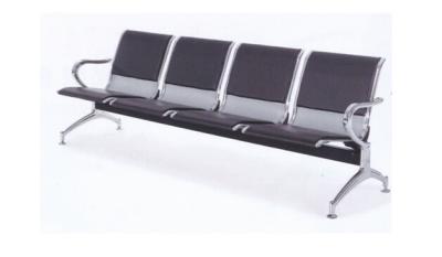 China 4-Seats Aluminum Alloy China Airport Waiting Chair with Partly Cushion Covered for sale