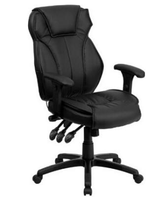 China High Back Black Leather China Office Chair for sale