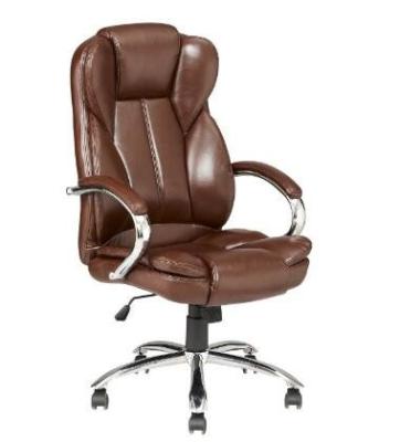China High Back Leather Executive China Office Chair w/Metal Base for sale