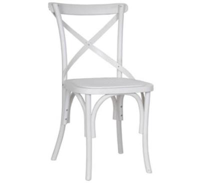 China Resin China Cross Back Chair for Restaurant,Hotel,Wedding Event for sale