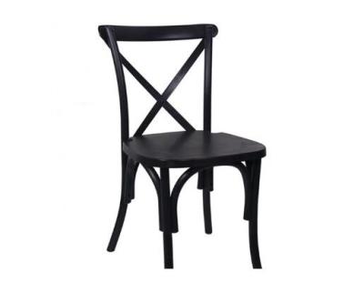 China Resin Plastic China Dining Crossback Chair for sale