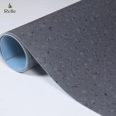 China Hotel Sponge PVC Heterogeneous Vinyl Glue Down PVC Flooring 2.6mm Thickness for sale