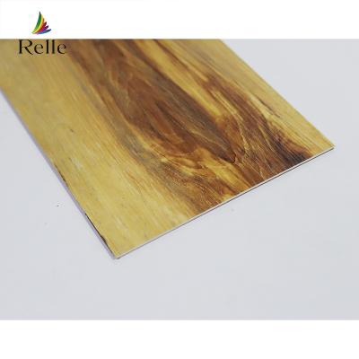 Cina Spessore 3 mm Pavimenti in LVT nero Pavimenti in LVT in vetro in vendita