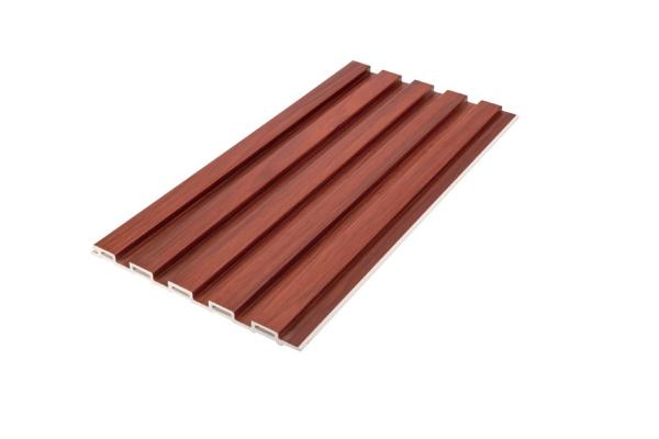 9mm-15mm 두께 PVC 엽판 안티 정적 WPC 플루트 벽판