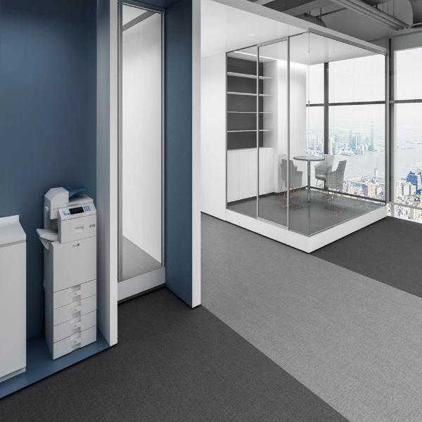 6Carreaux de tapis de bureau.5 mm 7 mm Carreaux de tapis commerciaux pour chambre d'hôtel lieu de travail