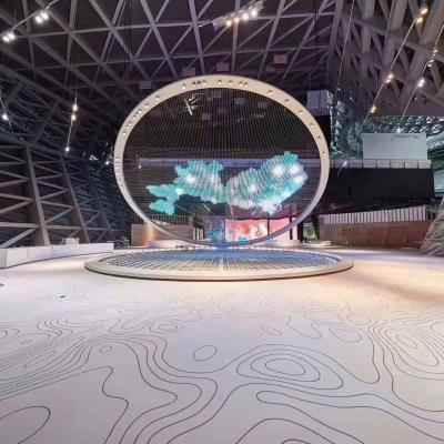 Cina Pavimento in gomma Relle antiscivolo, resistente all'usura e alle macchie per padiglioni espositivi in vendita