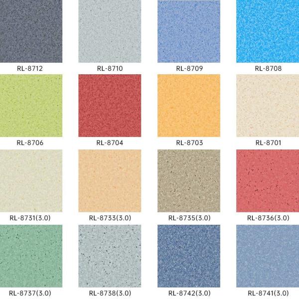 Quality Stain-Proof UV-Resistant Homogeneous Flooring Optimized for Nursing Home Sunlit for sale