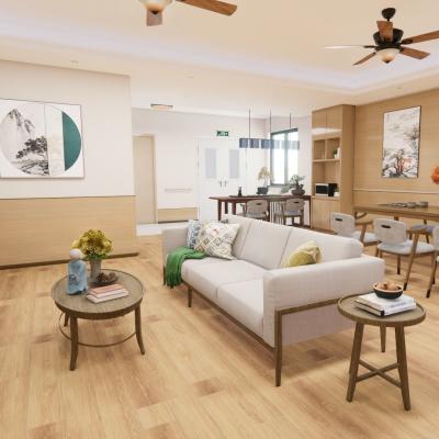 China Durable Formaldehyde-Free Nursing Home Flooring Wood-Look Multi Layer SPC for sale