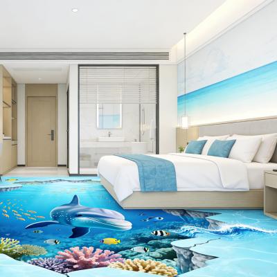 China High Definition 3D Printed Decorative Flooring with Waterproof Surface for sale