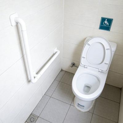 China L-Shaped Nylon Grab Bar, Wall Mounted Safety Handrail for Bathroom for sale