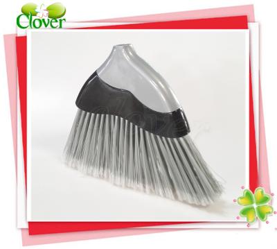 China New design broom, 2 tone plastic broom, indoor angle broom with gray filament for sale