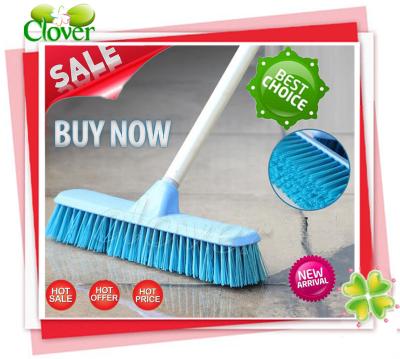 China Cleaning brush outdoor iron coated push broom floor squeegee for sale