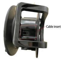 China Solid Rubber Wheel Cable Reel 2 Shelves For Organized Cable Management for sale