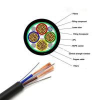 China Telecommunication Corning Composite Fiber Cable Custom With Bare Copper Conductor for sale