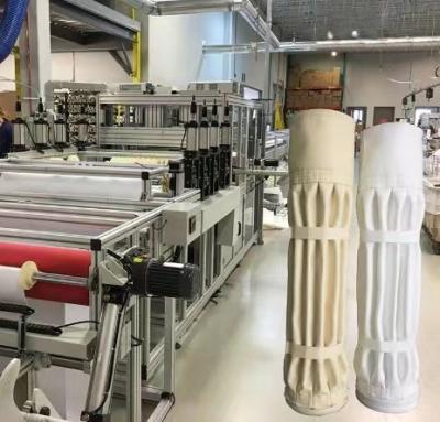 Cina sacchetto filtro pieghettato acrilico di 120mm, impulso Jet Filter Bags 12 pieghe in vendita