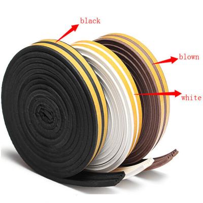 China Garage Door Seal Weather Strip Adhesive Rubber Tape Window Sliding Bottom Foam Silicone for sale