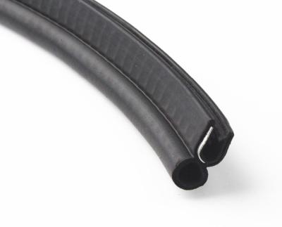 China extruded molding section shaped u channel rubber trim seal strip for glazing glass window automotive weatherstripping for sale