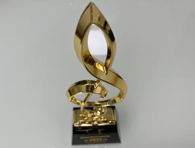 Cina Stampa su ordinazione Logo Laser Engrave Text del trofeo d'argento della medaglia d'oro del metallo del ricordo in vendita