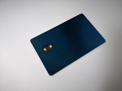 Cina Il metallo di NFC del contatto ha prepagato il blu astuto della carta del portafoglio di RFID spazzolato in vendita