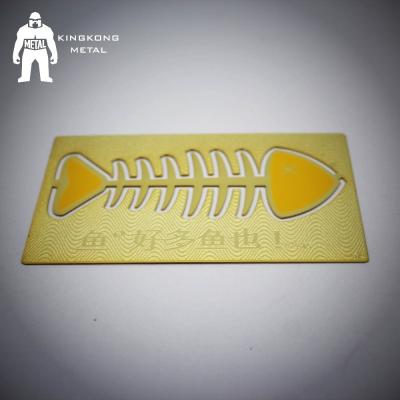 Cina Soppressione il biglietto da visita brillante su misura del metallo dell'oro scavano fuori il logo incissione all'acquaforte in vendita