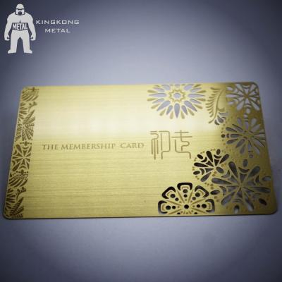 Cina Soppressione il biglietto da visita brillante su misura del metallo dell'oro scavano fuori il logo incissione all'acquaforte in vendita