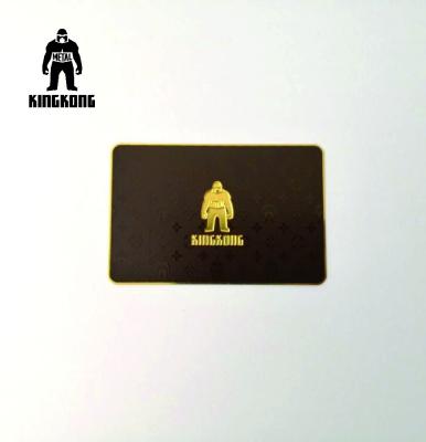 China Customised Design Deboss Textured Finish Metal Business Credit VIP Card for sale