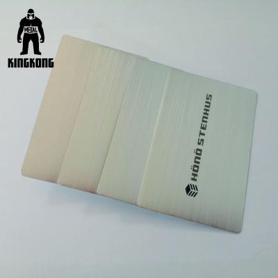 Cina Colore d'argento stampabile su ordinazione delle carte di appartenenza del metallo del taglio del laser del truccatore in vendita